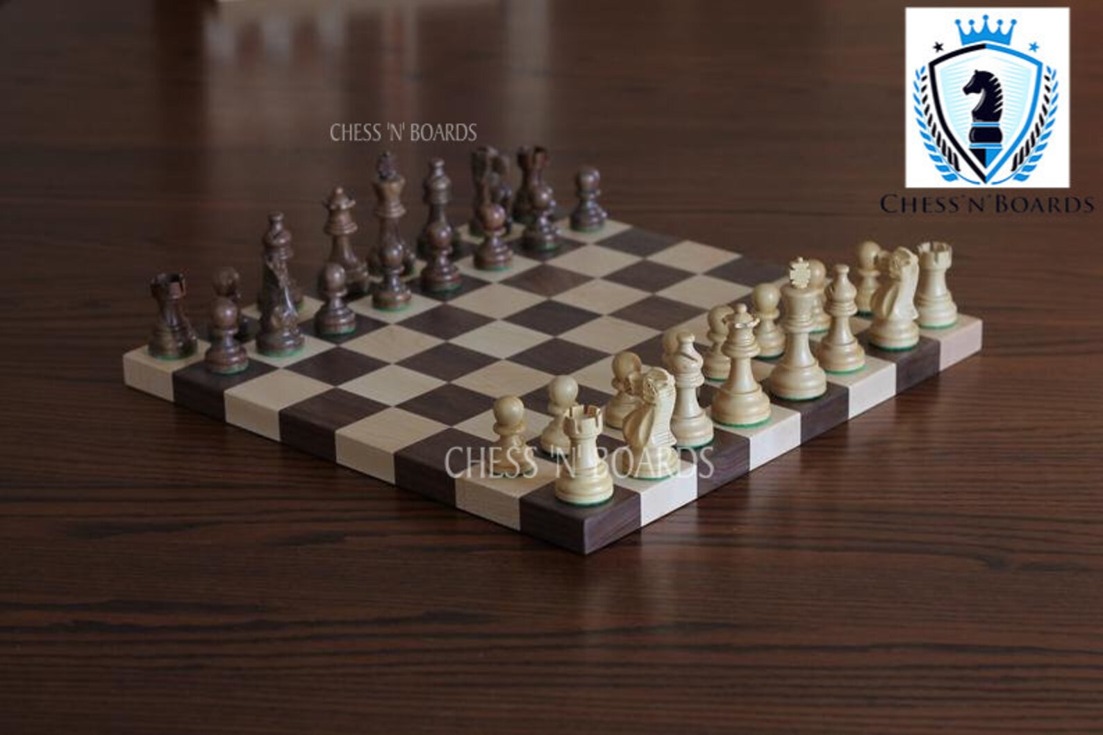 Modern Minimal Borderless Chess Board Made With Maple and - Etsy