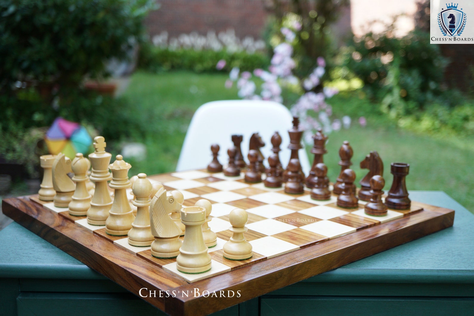 German Knight Tournament Chess Set With Sheesham and Maplewood - Etsy