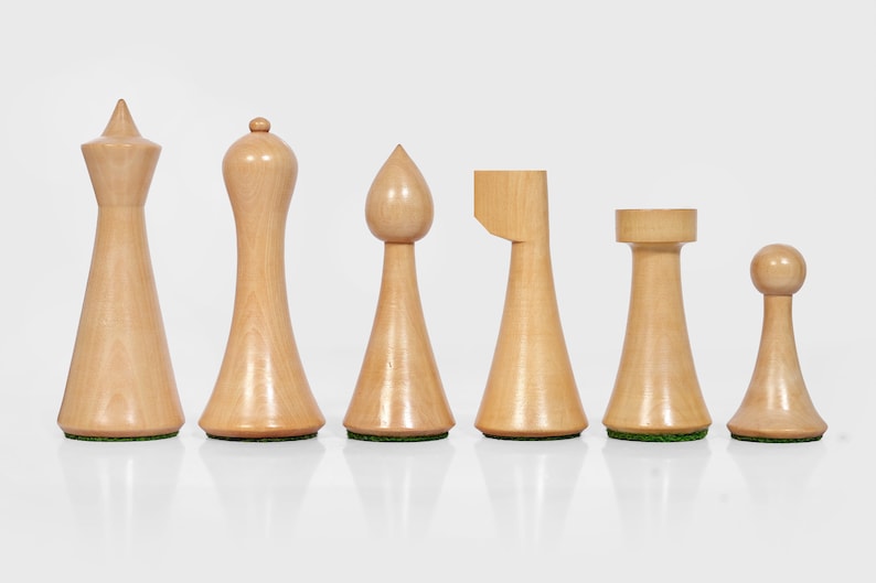 Hermann Ohme Chess Set: Danish Modern Minimalist Style, Sheesham Wood ...