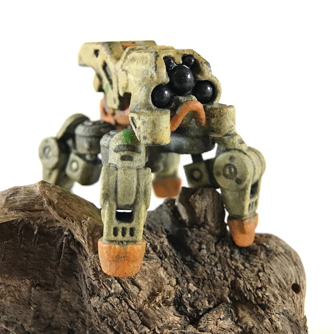 Dirty White Spider Poseable Mini Robot - Etsy