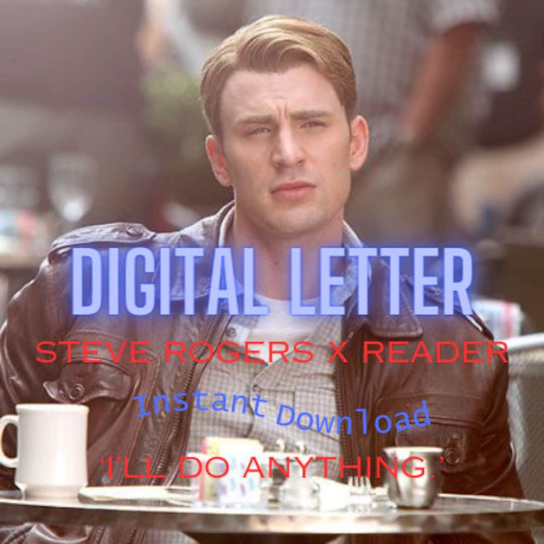 Steve Rogers Digital Letter. Comfort Character, Printable. - Etsy