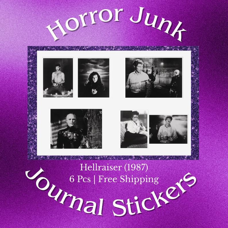 Vintage Horror Movie Stickers | Retro Cult Film | Journaling ...