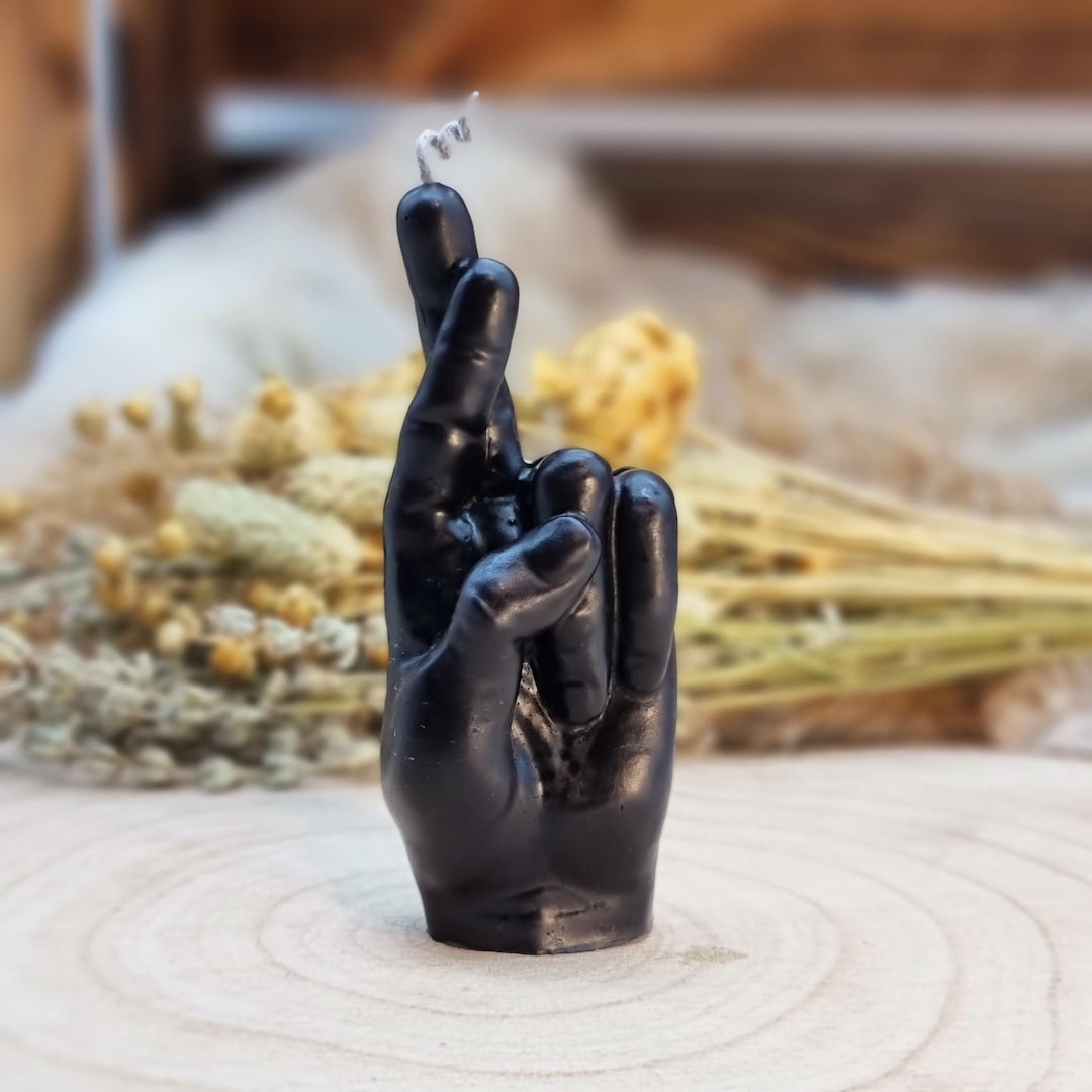 Good Luck Candle/fun Candle/finger Candle/beeswax Candle - Etsy UK