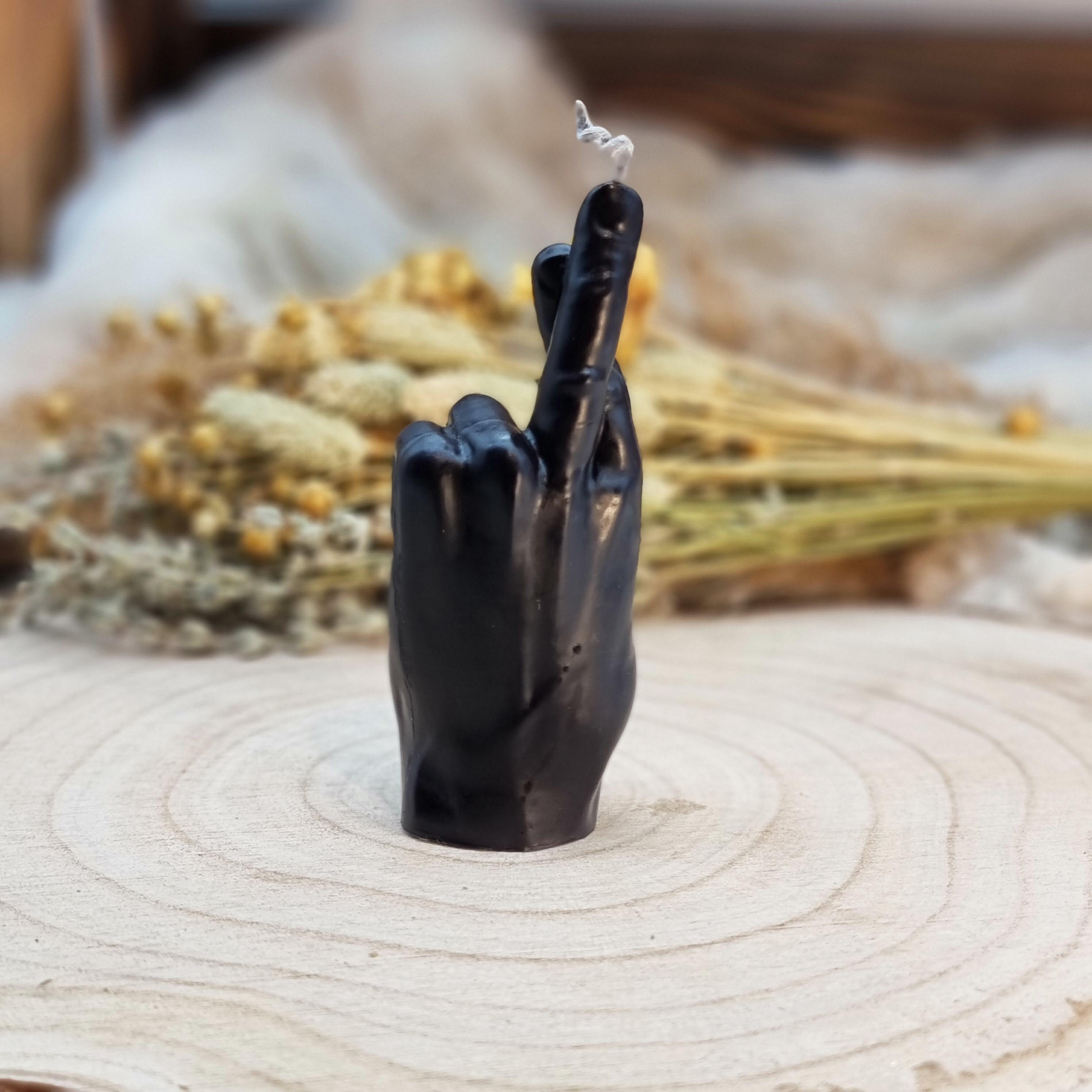 Good Luck Candle / Fun Candle / Finger Candle / Beeswax Candle - Etsy UK