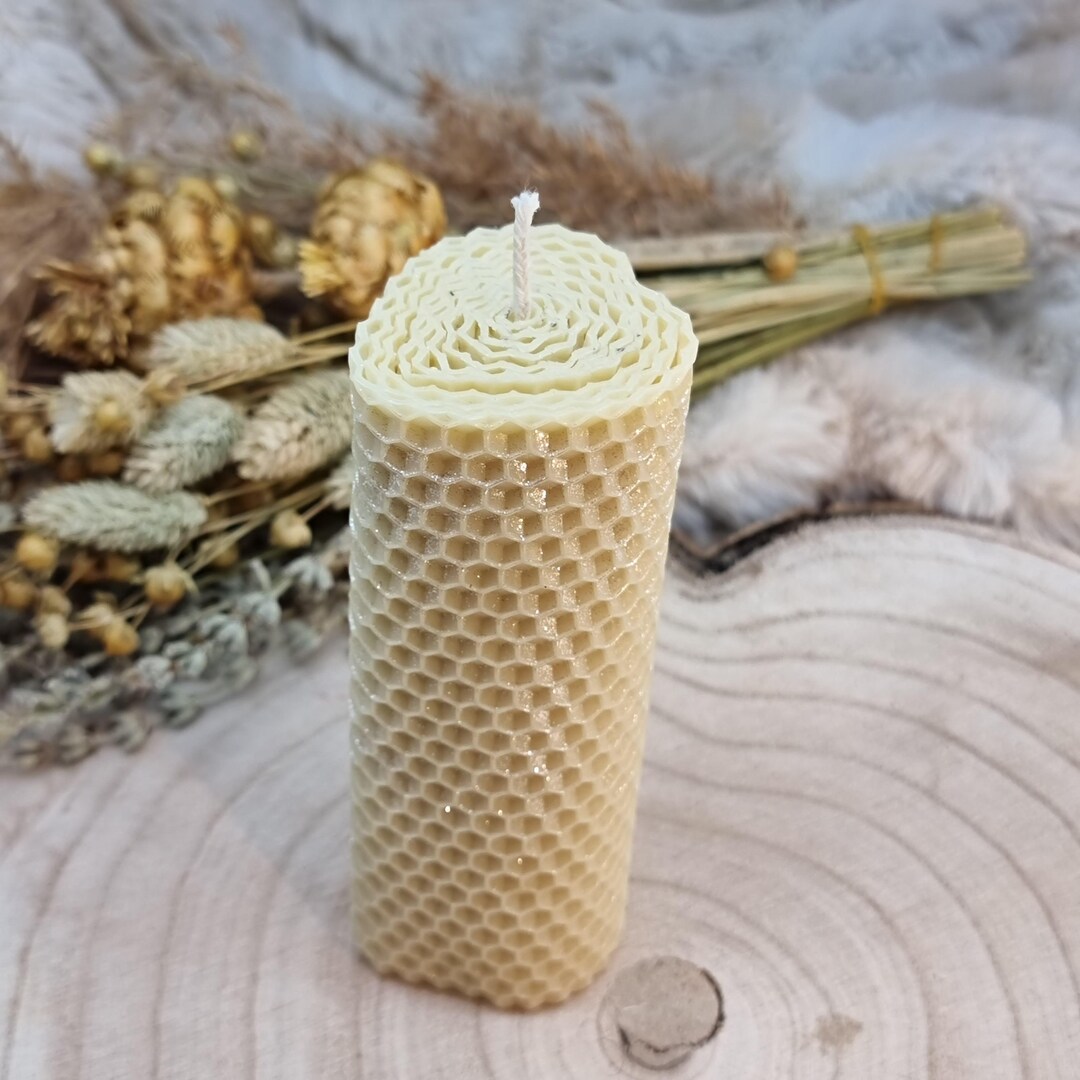 Rolled Pillar Candle / Beeswax / Marist Candles / Candles Made of ...