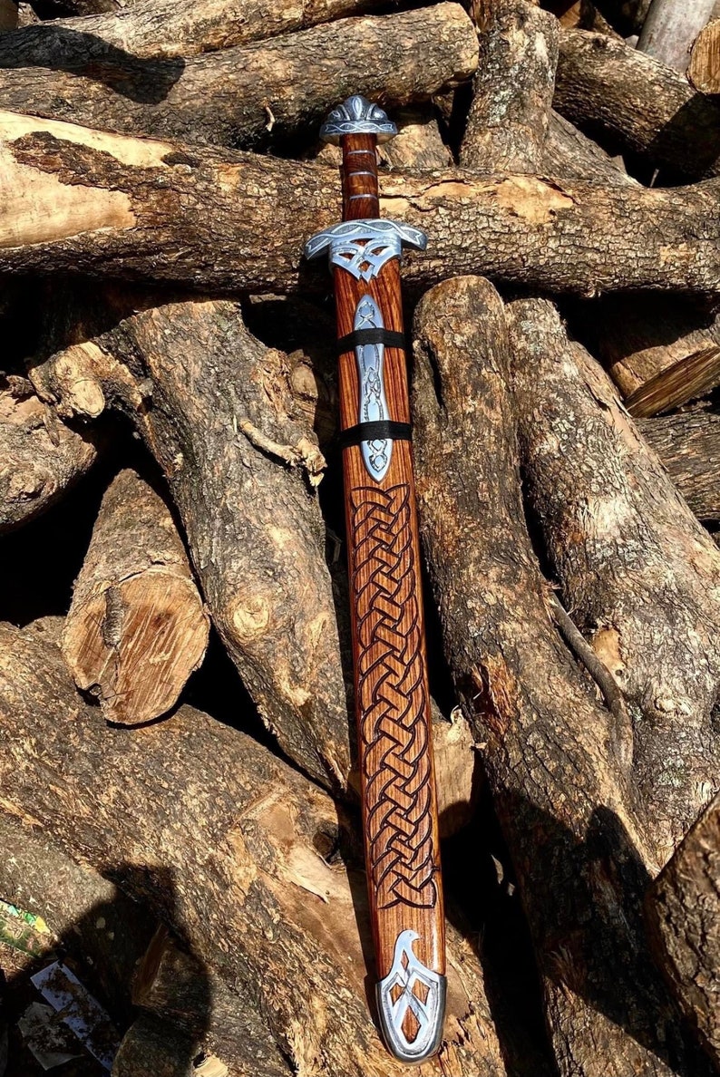 Handmade VIKING Sword Real Damascus Steel Northman Sword Beautiful Gift ...