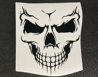 Human Skull Decal Sticker - Etsy