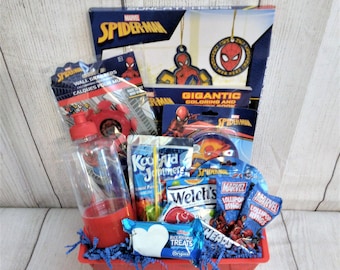 Spiderman Gift Basket - Etsy