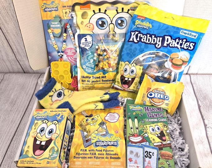 Spongebob| Kids Birthday Gift| Kids Get Well| Toddler Gift| Spongebob ...
