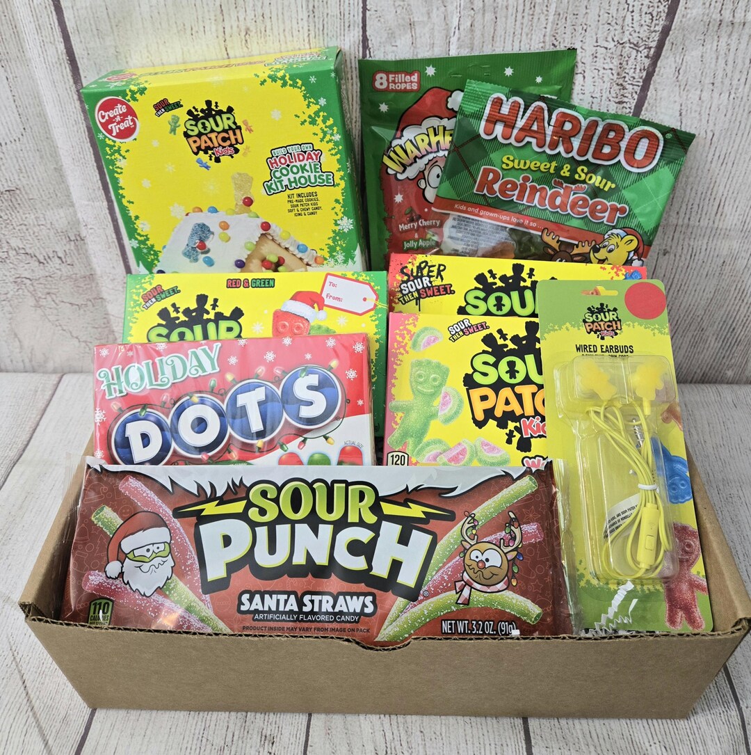 Sour Candy Assortment Gift Box|christmas Care Package| Stocking ...