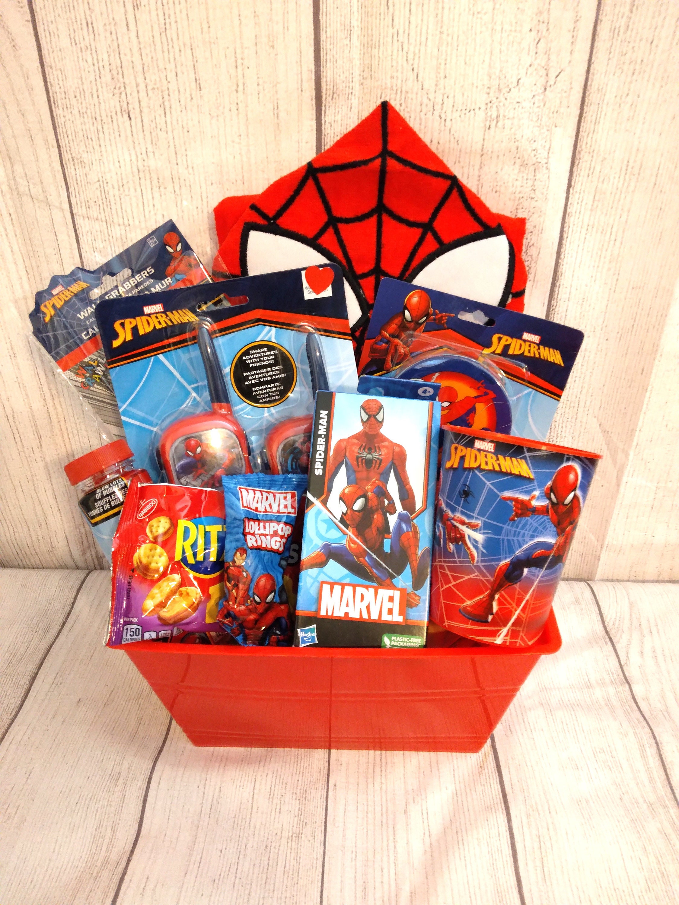 Spiderman Gift Basket Gift for Boys Boys Birthday Boys Get Well Soon Gift for Toddlers Toddler Boy Birthday Boys Care Package Etsy
