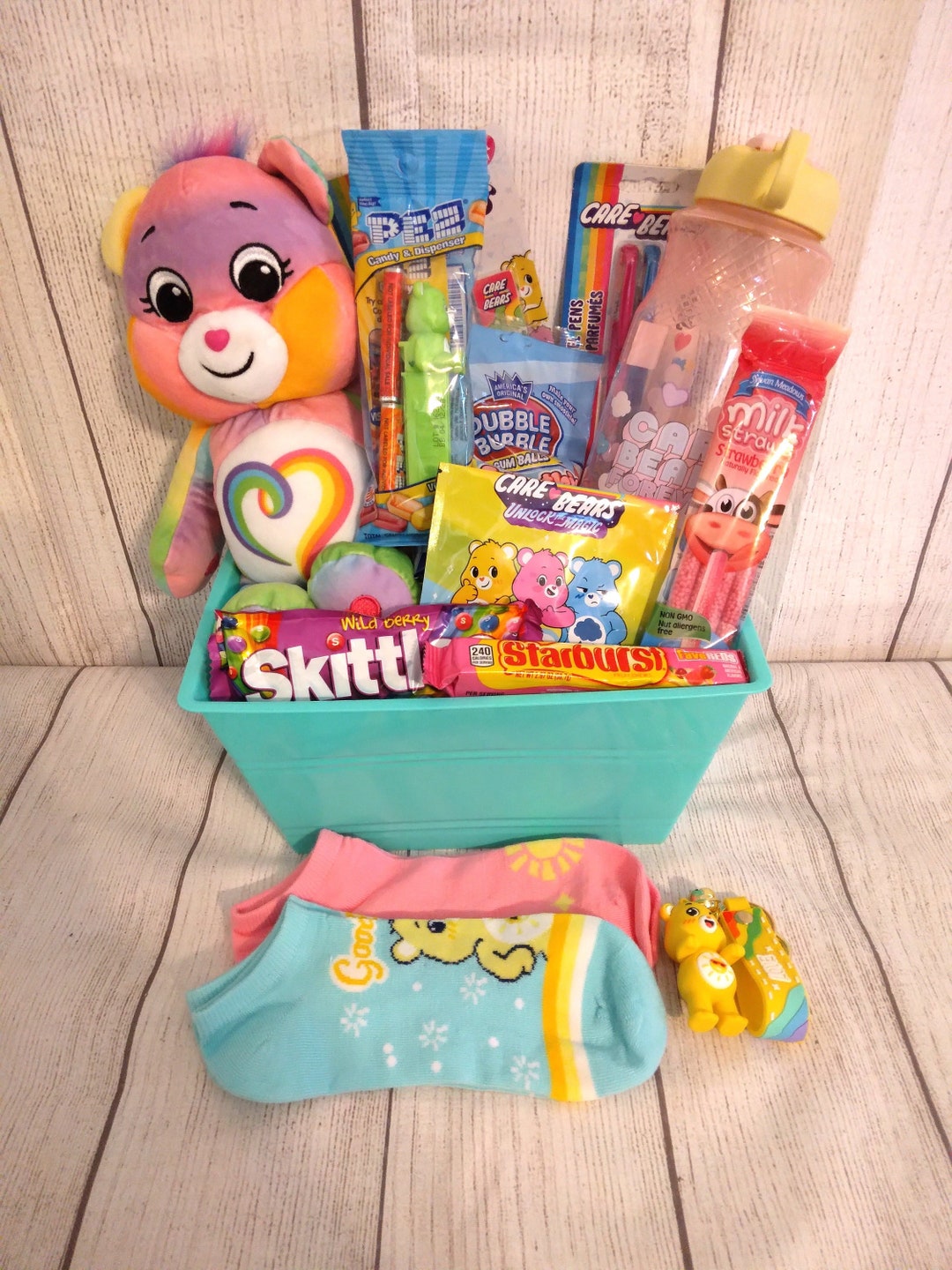 Care Bears Gift Teen Girls Gift Teen Girls Birthday Tween Gift Basket ...