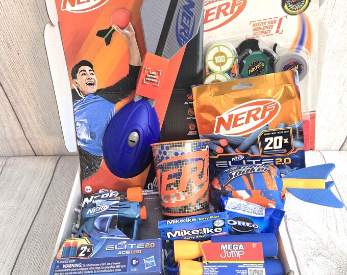 Nerf Gift Basket| Gift for Boys| Boys Birthday| Boys Get Well| Gift for ...