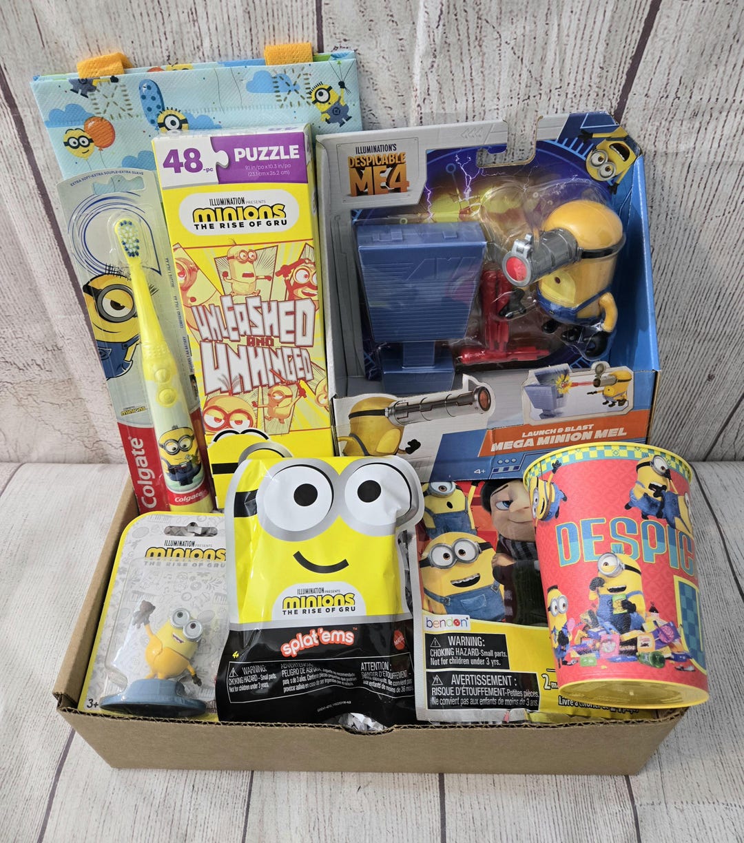 Minions Gift Box| Kids Birthday| Get Well Soon| Toddler Gift Ideas| - Etsy