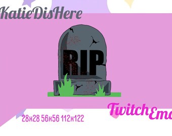 ANIMATED STATIC EMOTE Rip, Animated Rip Emote, Rip Sparkle Emote, Rip ...