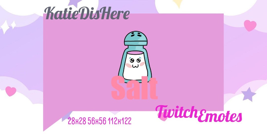Salt Twitch Emote - Etsy