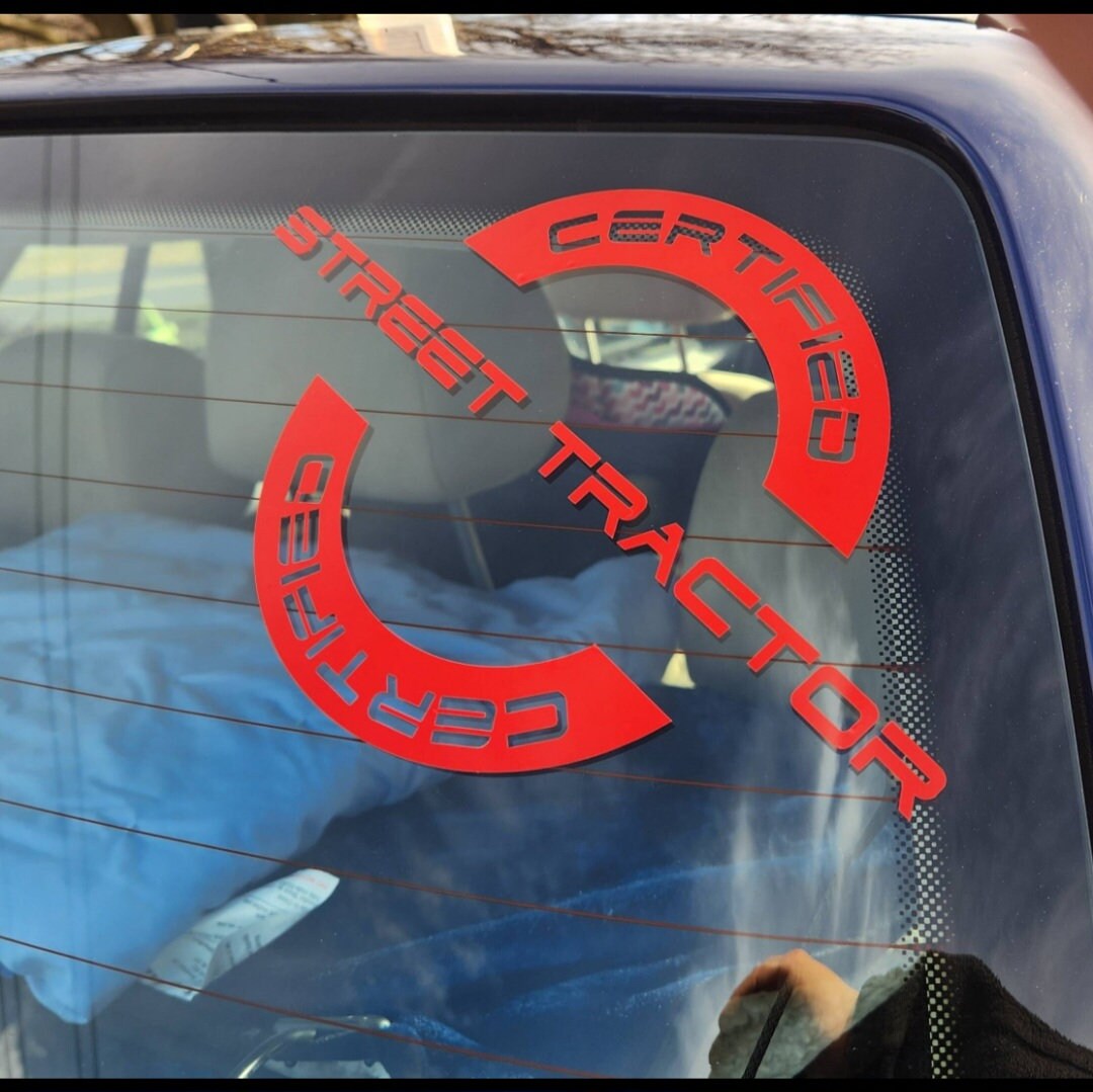 Certified Street Tractor Decal - Etsy