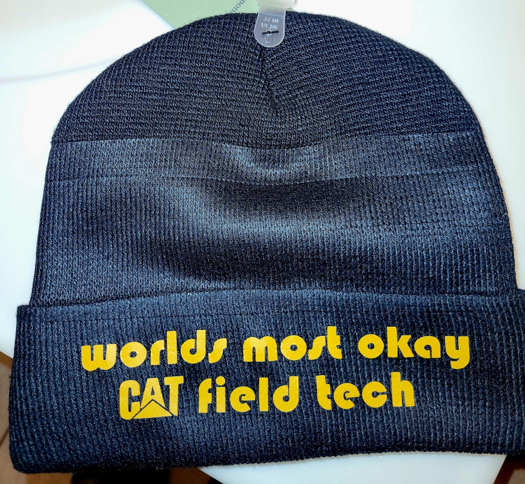 Worlds Most Okay Cat Field Tech Beanie - Etsy