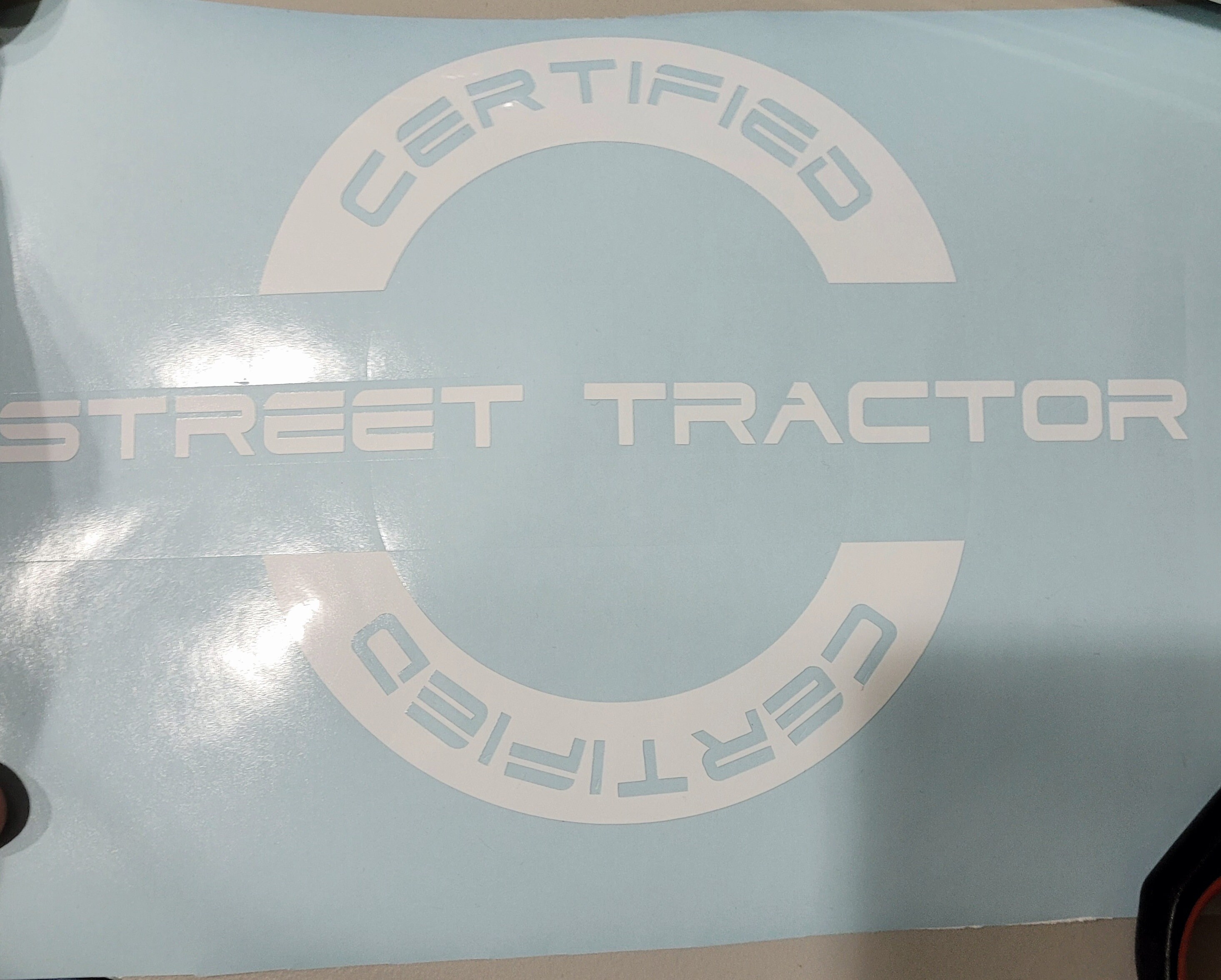 Certified Street Tractor Decal - Etsy