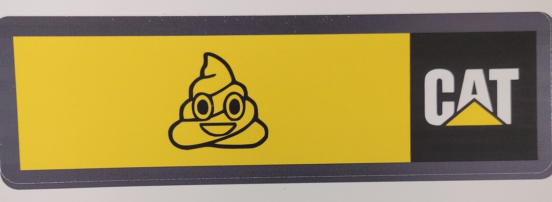 Poop Cat Dealer Decal - Etsy