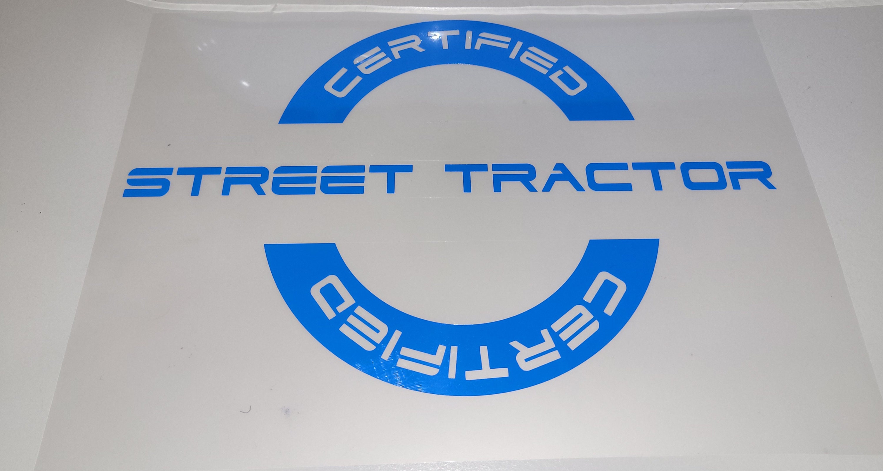 Certified Street Tractor Decal - Etsy