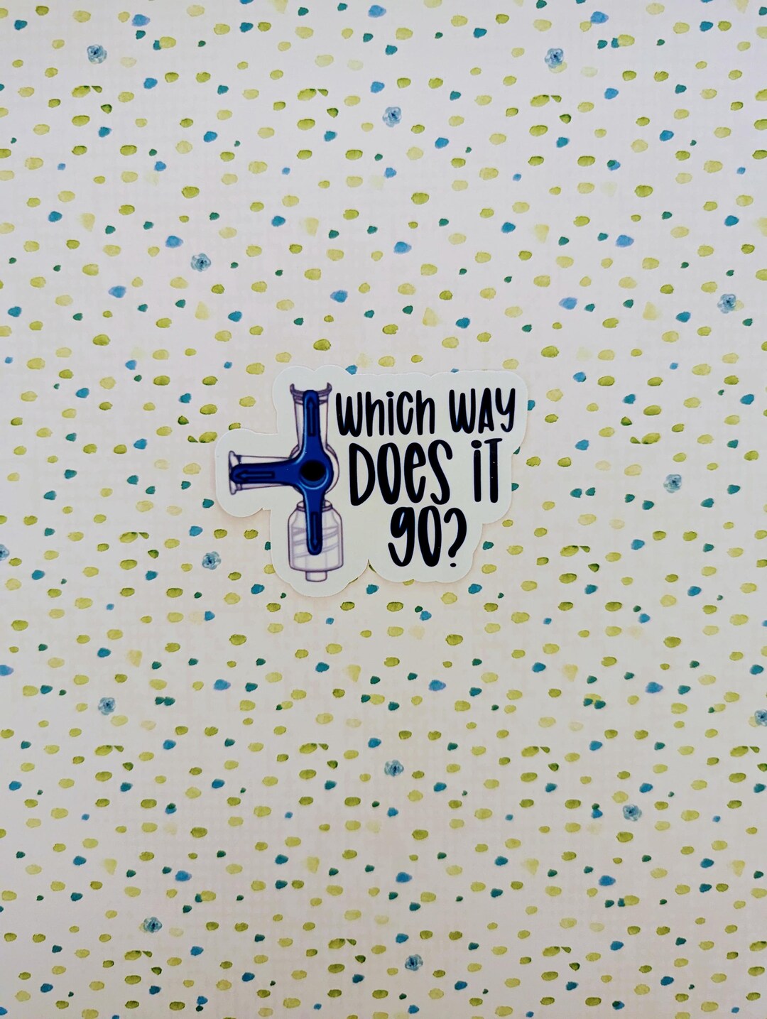Which Way Does It Go? Stop Cock Sticker - Etsy