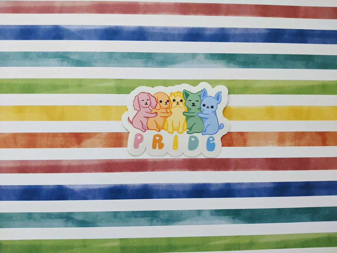 Puppy Pride Sticker Collection - Etsy