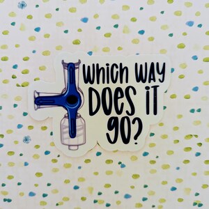 Which Way Does It Go? Stop Cock Sticker - Etsy