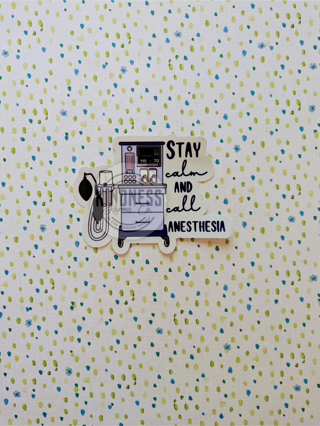 Stay Calm & Call Anesthesia Sticker - Etsy