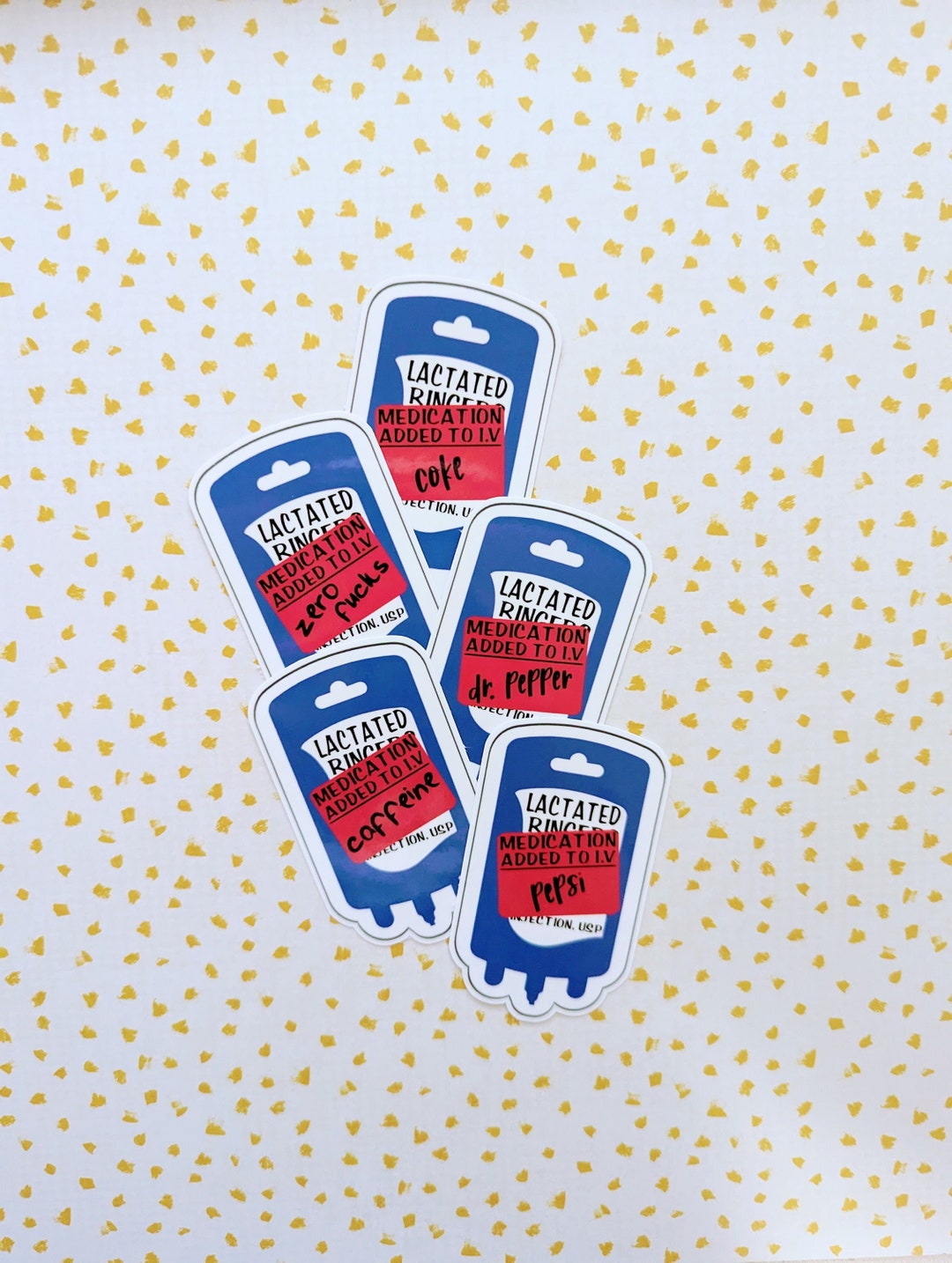 IV Bag Medication Sticker - Etsy