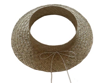 Crownless Straw Hat - Etsy