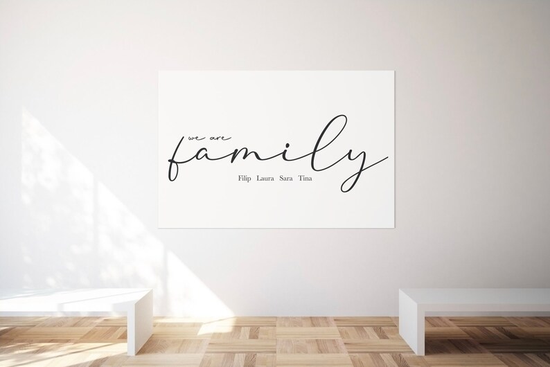 Custom Printable Family Poster - Etsy