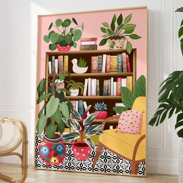 Boho Bookshelf - Etsy