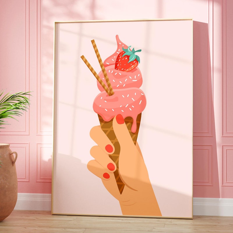 Ice Cream Poster - Etsy