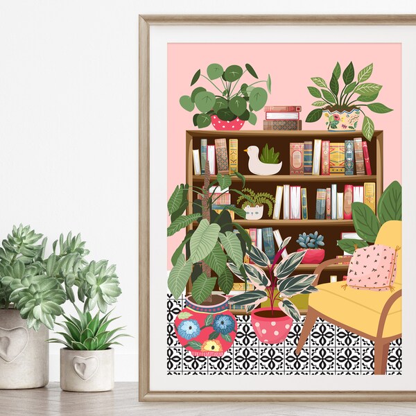 Boho Bookshelf - Etsy