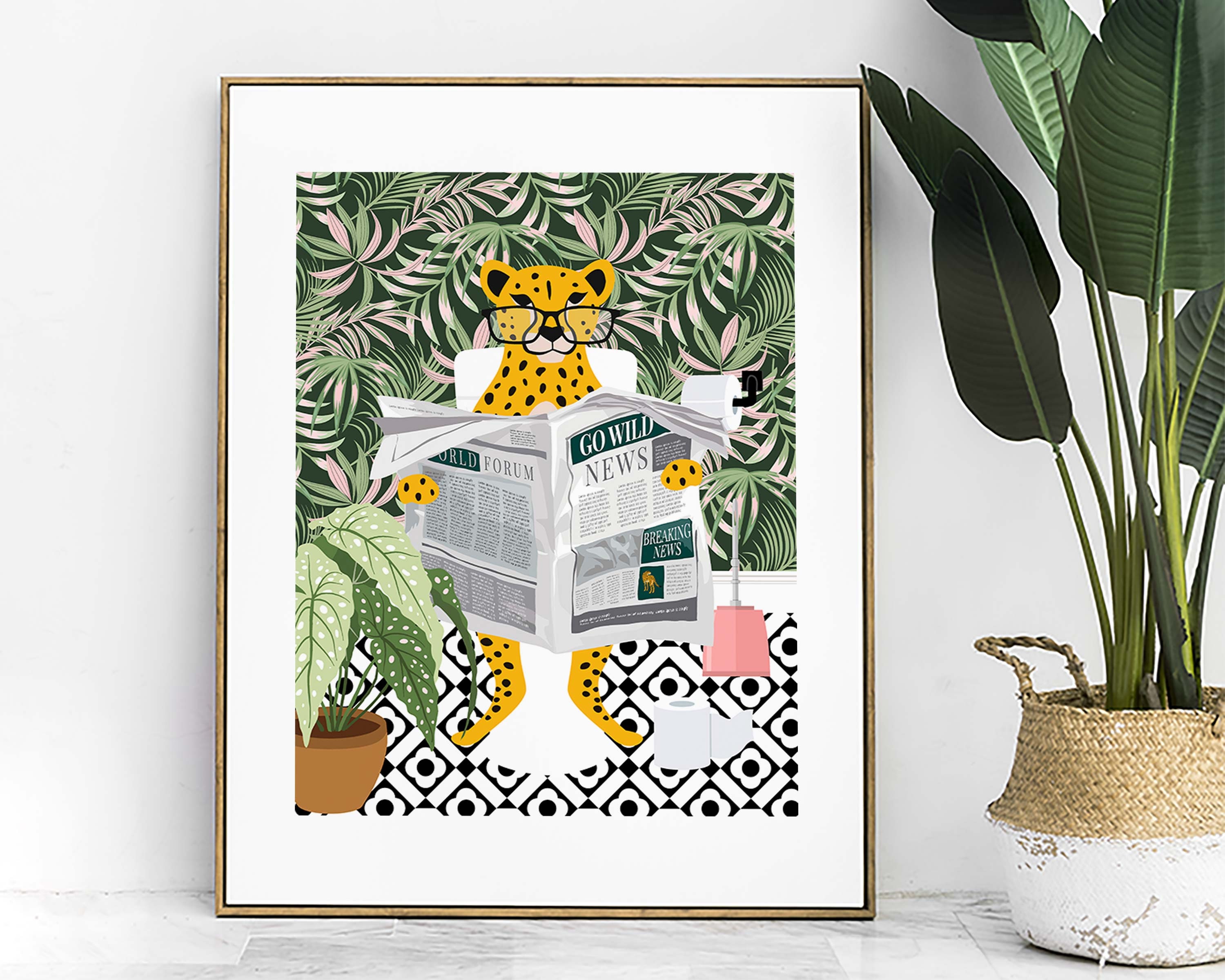 Cheetah Bathroom Set