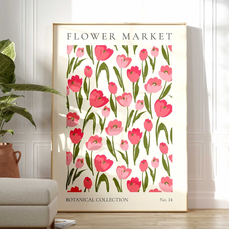 Flower Prints Wall Art - Etsy