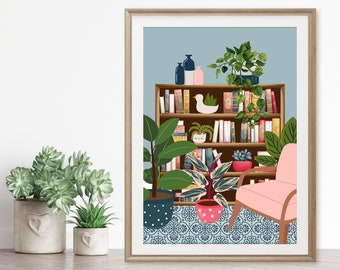 Library Wall Art - Etsy