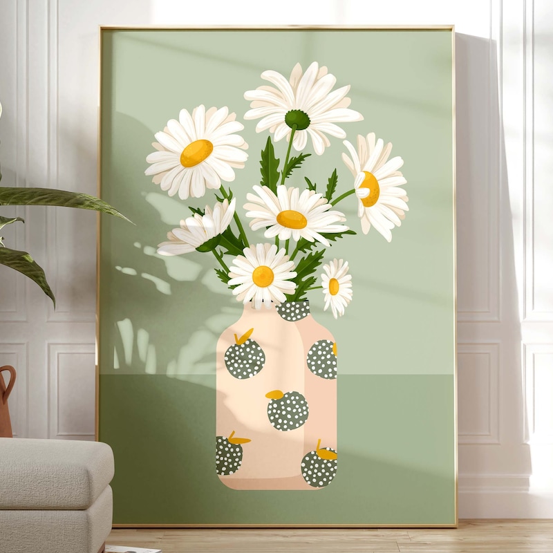 Daisy Print - Etsy UK