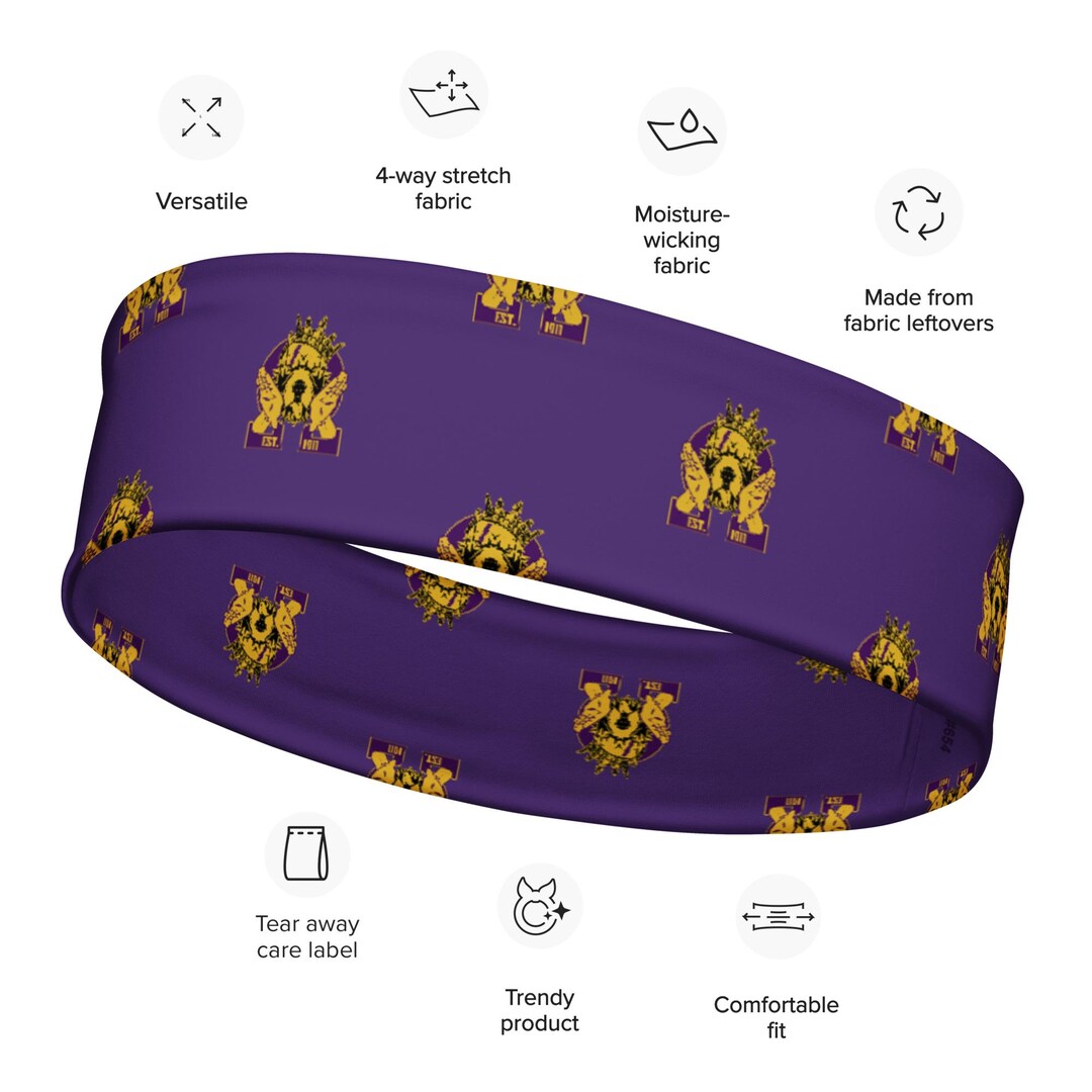 Hooks Omega Psi Phi Headband - Etsy