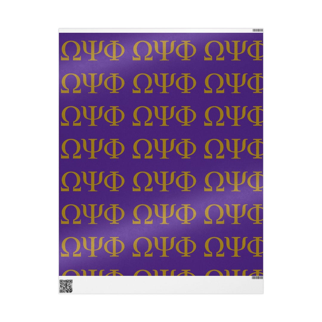 Omega Psi Phi Wrapping Papers - Etsy