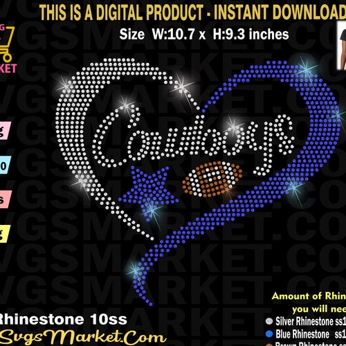 Instant Download Rhinestone Template Football 49ers - Etsy