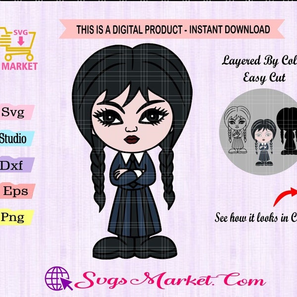 Addams Family Layered Svg - Etsy