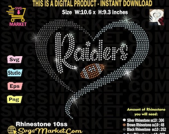 Instant Download Rhinestone Template Football, Cowboys Rhinestone Svg ...