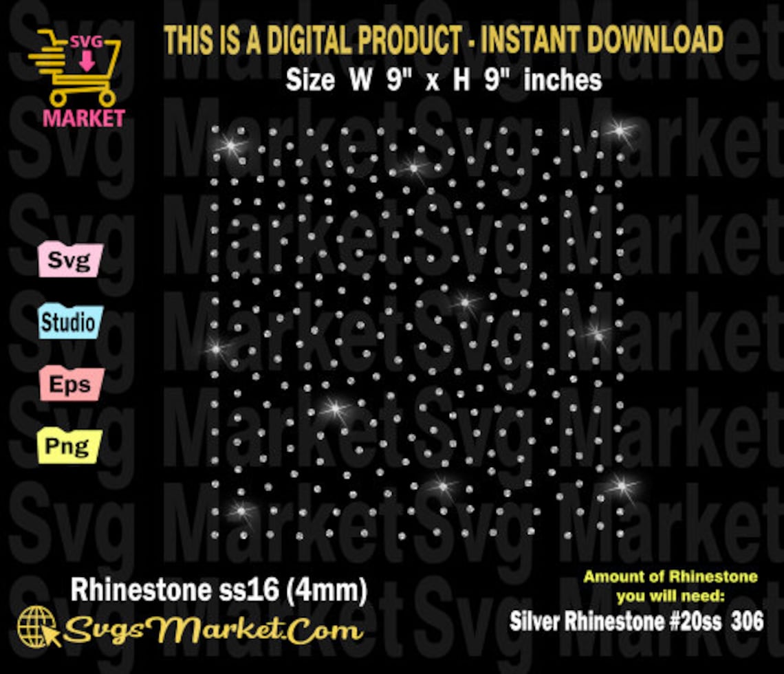 Pattern Rhinestone Template Svg Ss16,rhinestone Template Pattern for ...