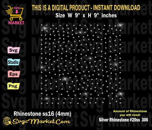 Pattern Rhinestone Template Svg Ss16,rhinestone Template Pattern for ...