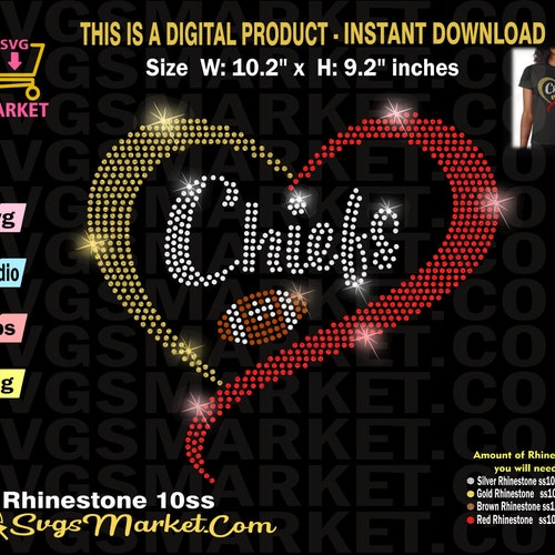 Instant Download Rhinestone Template Football 49ers - Etsy