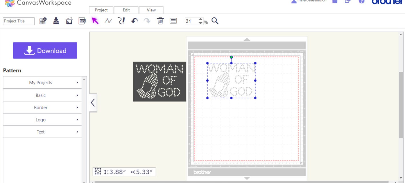 Woman of God Rhinestone Template Svg Religious Rhinestone - Etsy