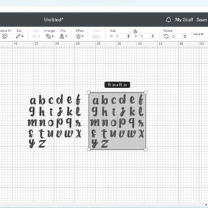 Cursive Letters Rhinestone Template Svg, Script Font Rhinestone for ...