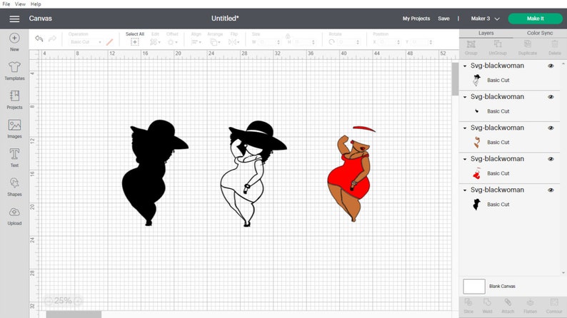 Black Woman Svg, Curvy Woman Svg, Queen Diva Plus Size Svg for Cricut ...